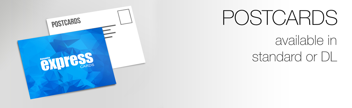 Personalised Full Colour Postcards in DL and A6 standard sizes